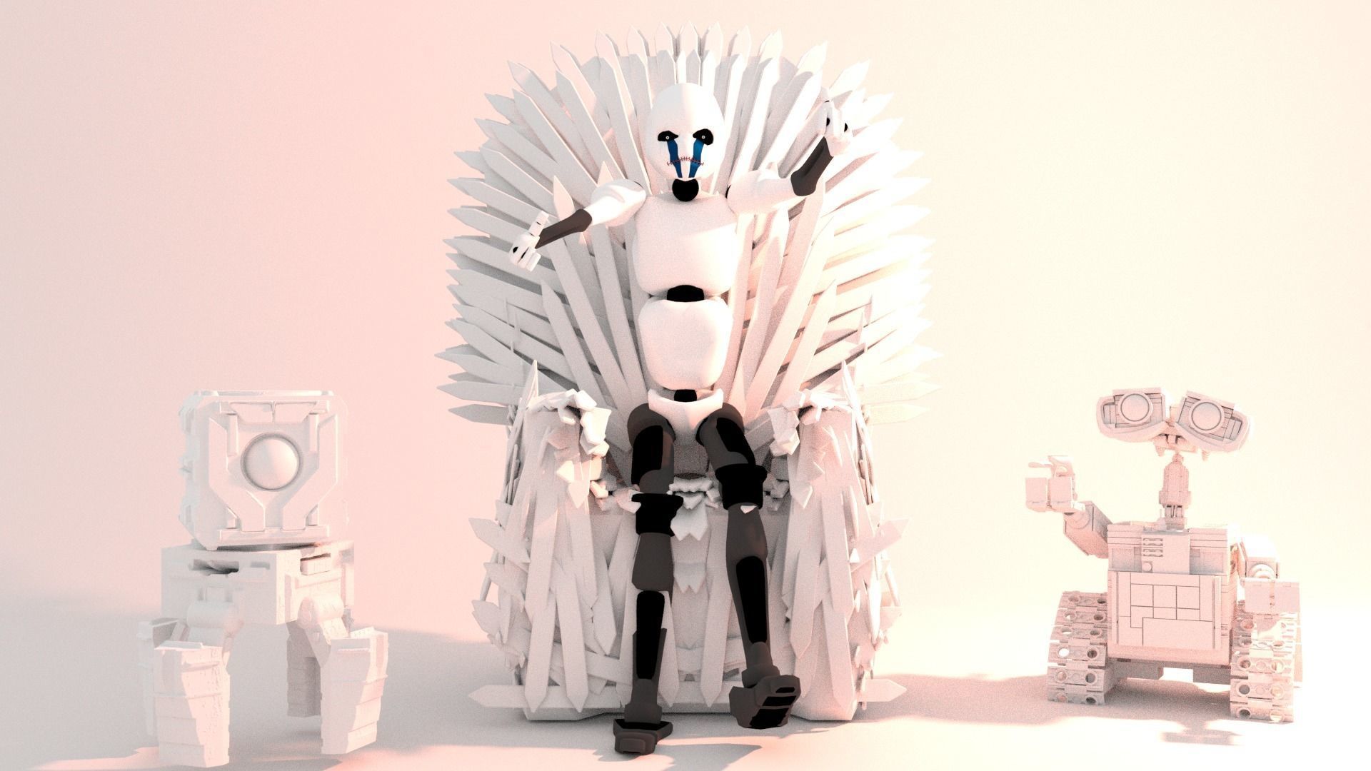3 Cute robots 3D models 3D model | CGTrader