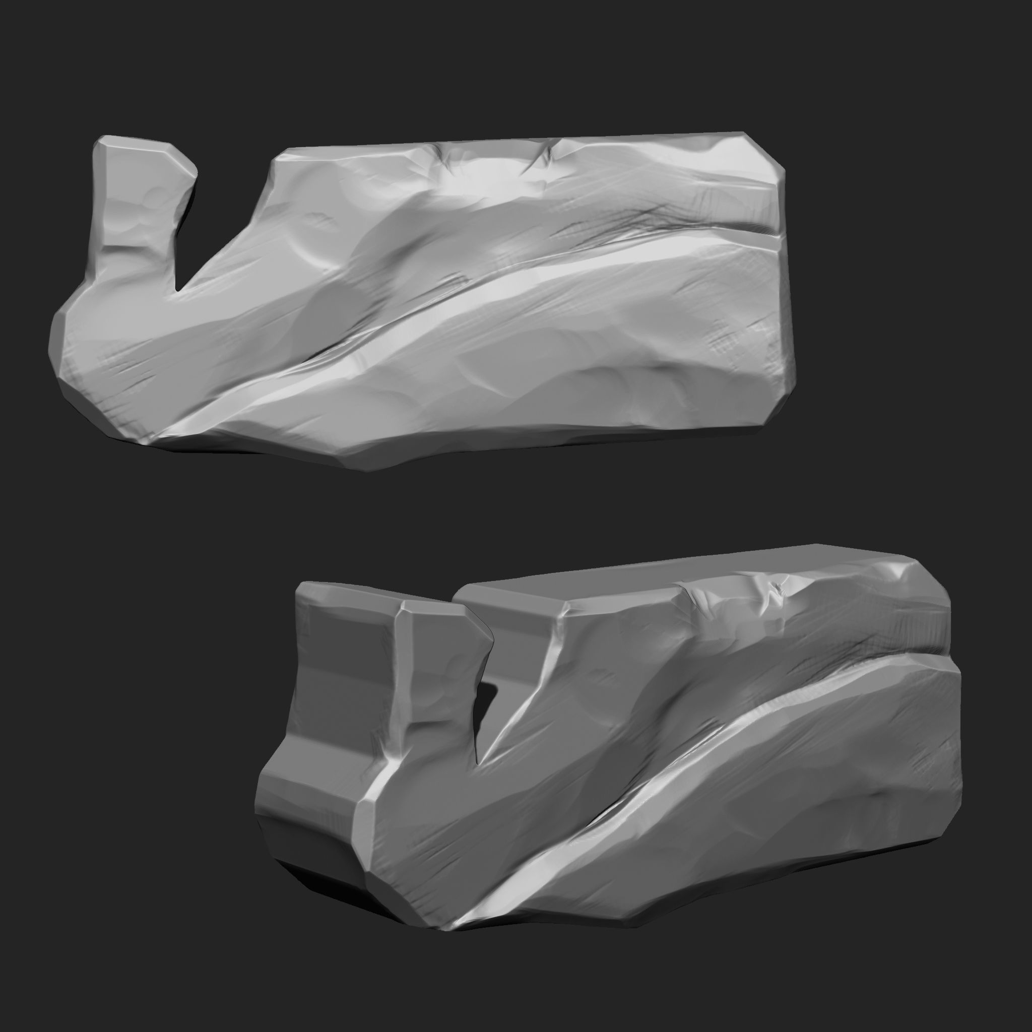 STYLIZED STONE MEGA PACK 4 IN ONE - 122 BRUSHES 3D model | CGTrader