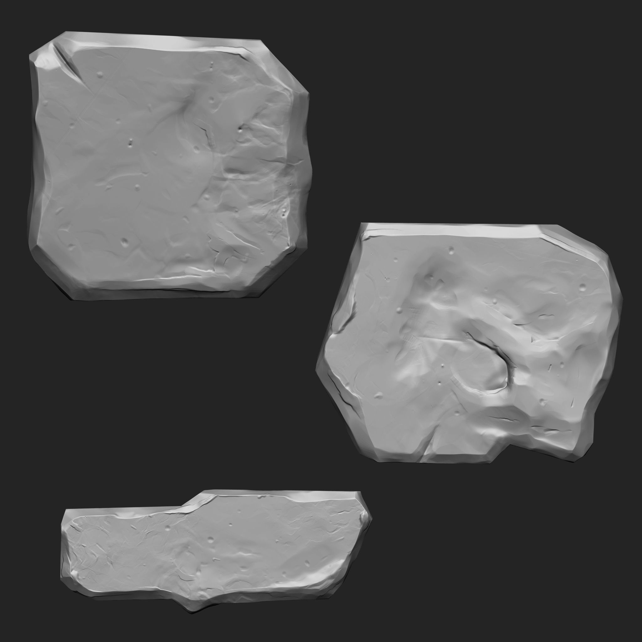 STYLIZED STONE MEGA PACK 4 IN ONE - 122 BRUSHES 3D model | CGTrader