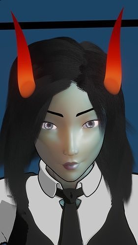 devil girl free VR / AR / low-poly 3D model rigged | CGTrader