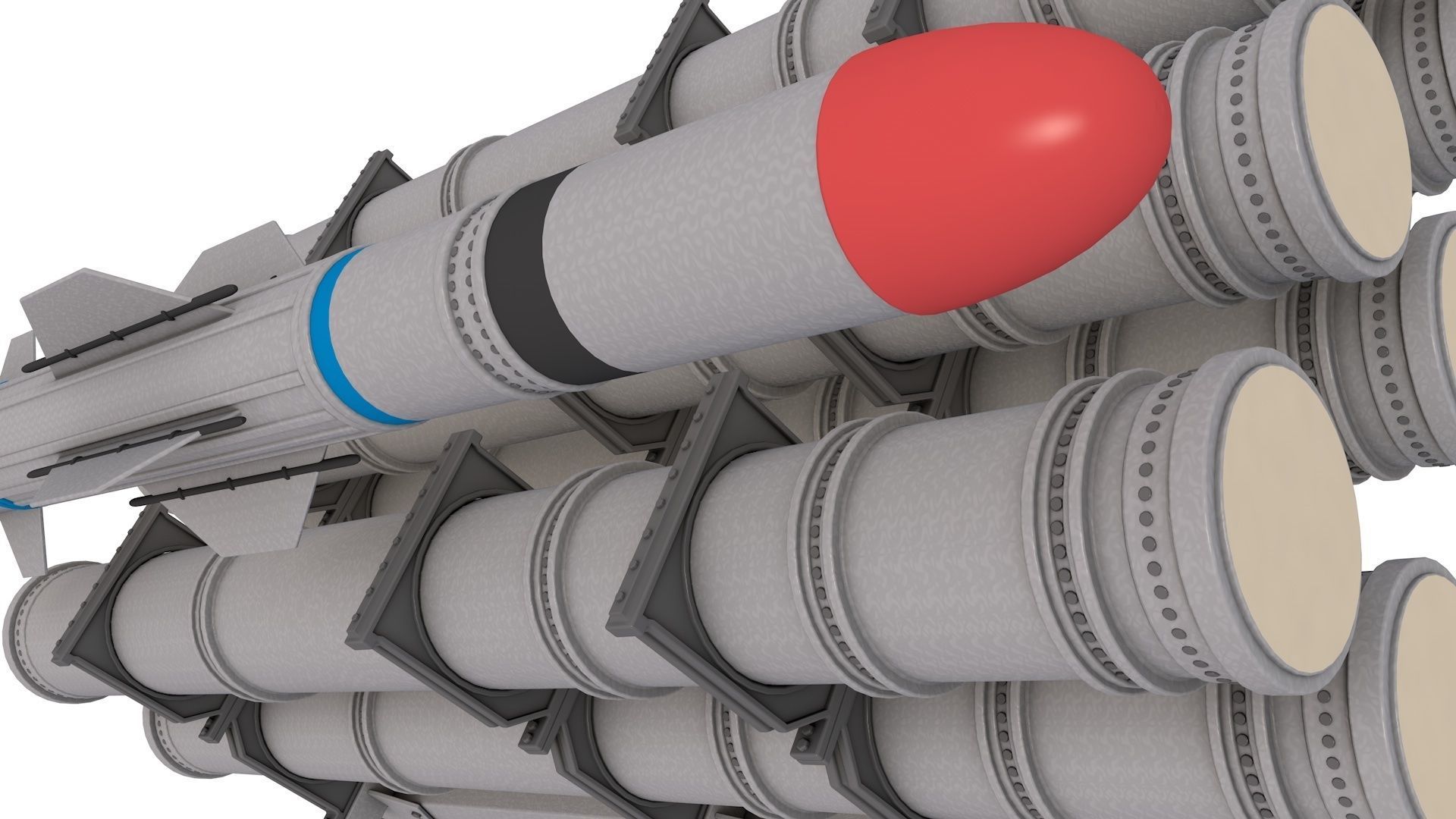 Multi Mission Radar and missile launch system collection 3D model ...