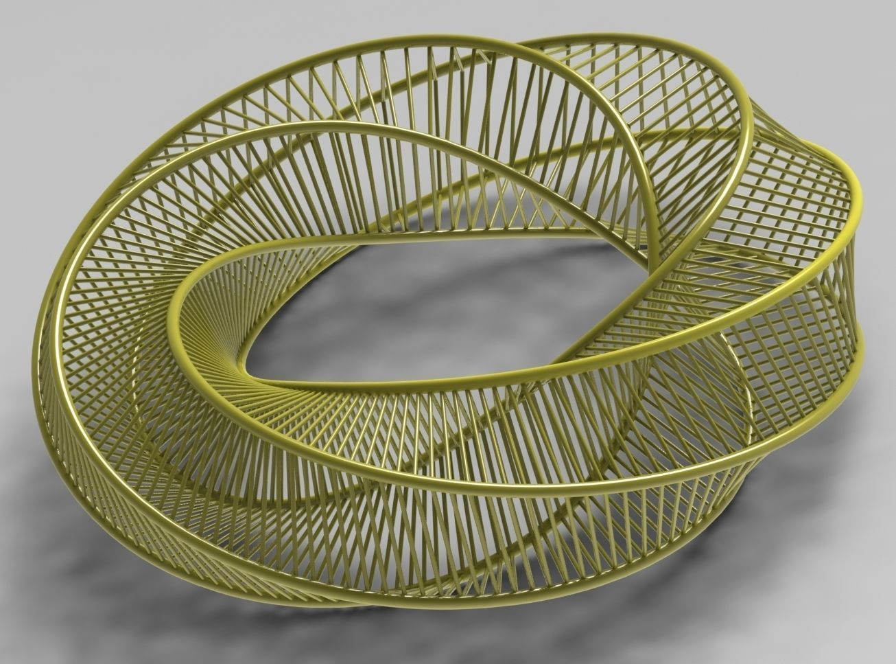 Mobius bracelet design five-pointed 3D model 3D printable | CGTrader