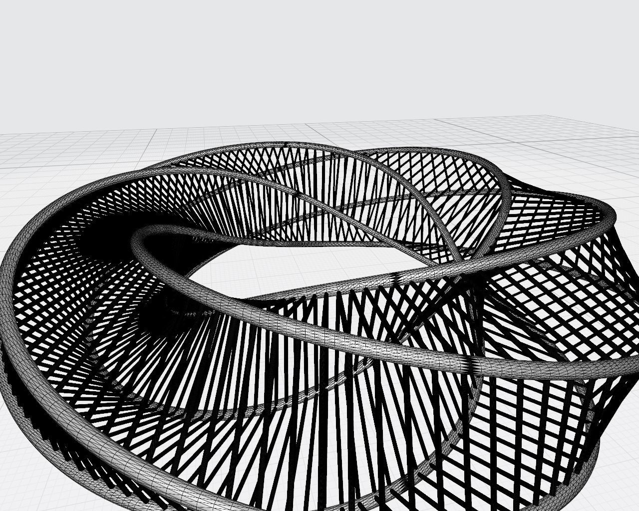 Mobius bracelet design five-pointed 3D model 3D printable | CGTrader