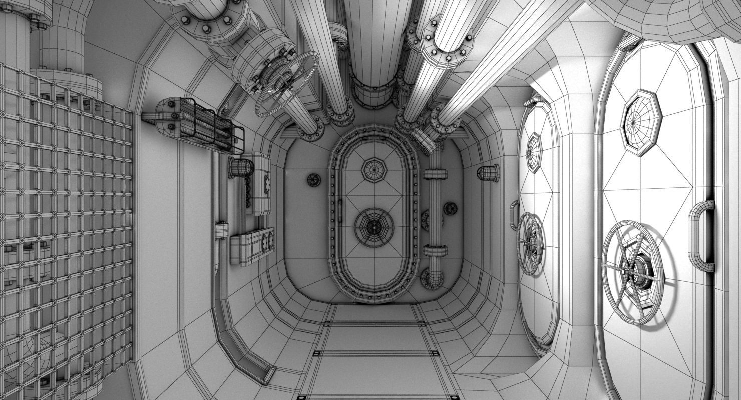Submarine Corridor 3D model | CGTrader