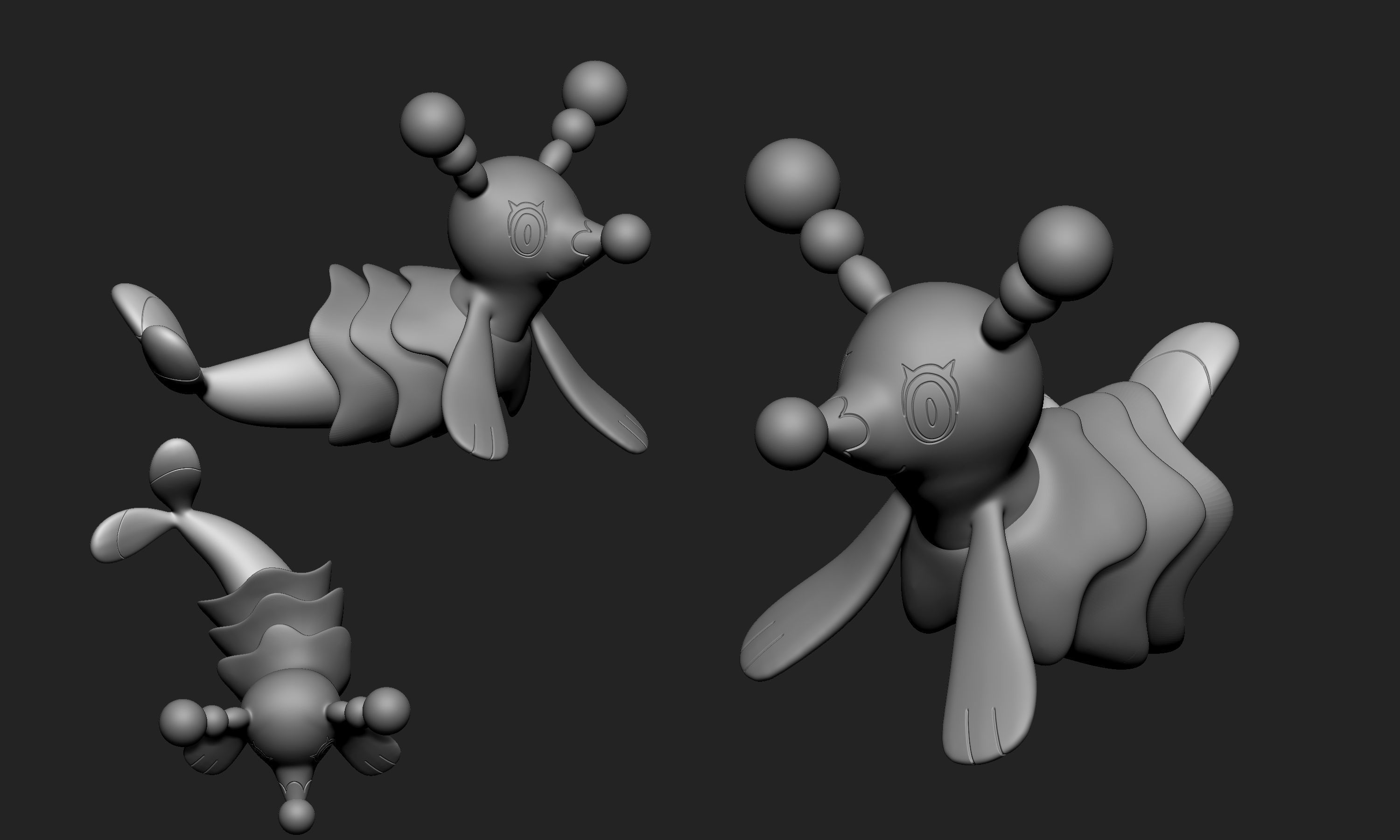 Pokemon - Brionne 3D model 3D printable | CGTrader