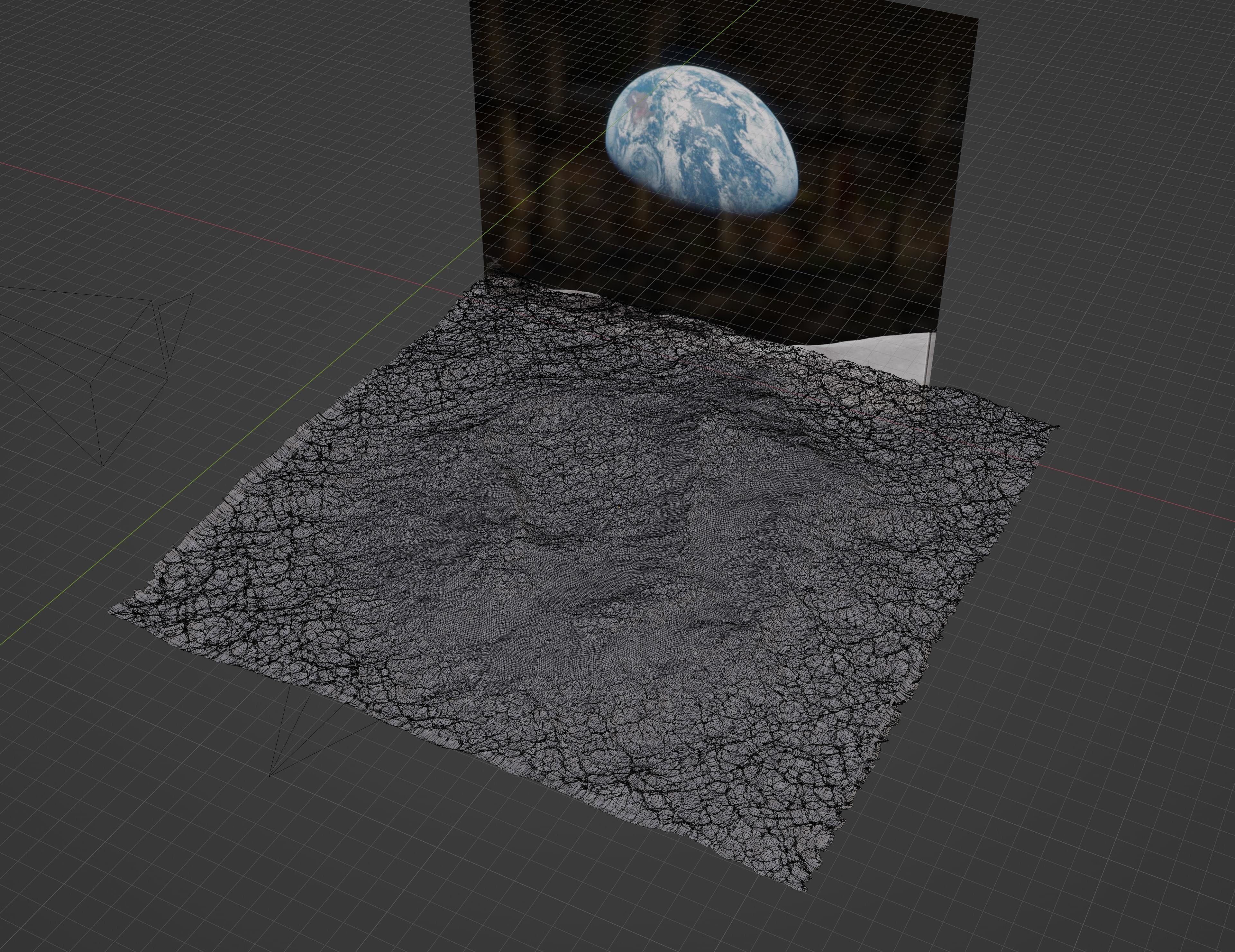 basic moon surface scene 1 3D model | CGTrader