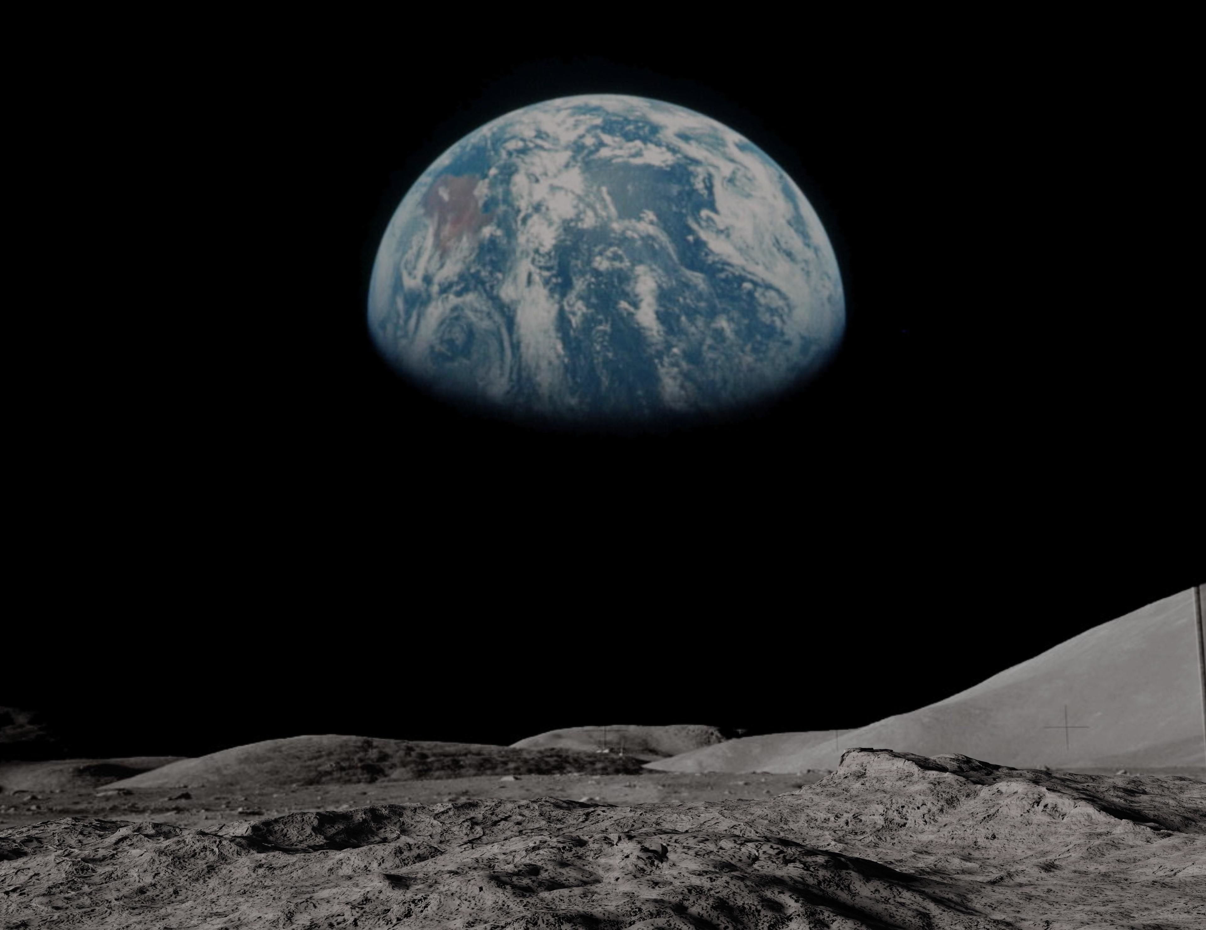 basic moon surface scene 1 3D model | CGTrader