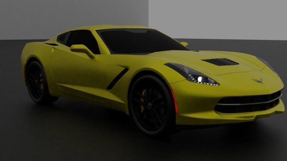 Chevrolet Corvette C7 Stingray free 3D model rigged | CGTrader