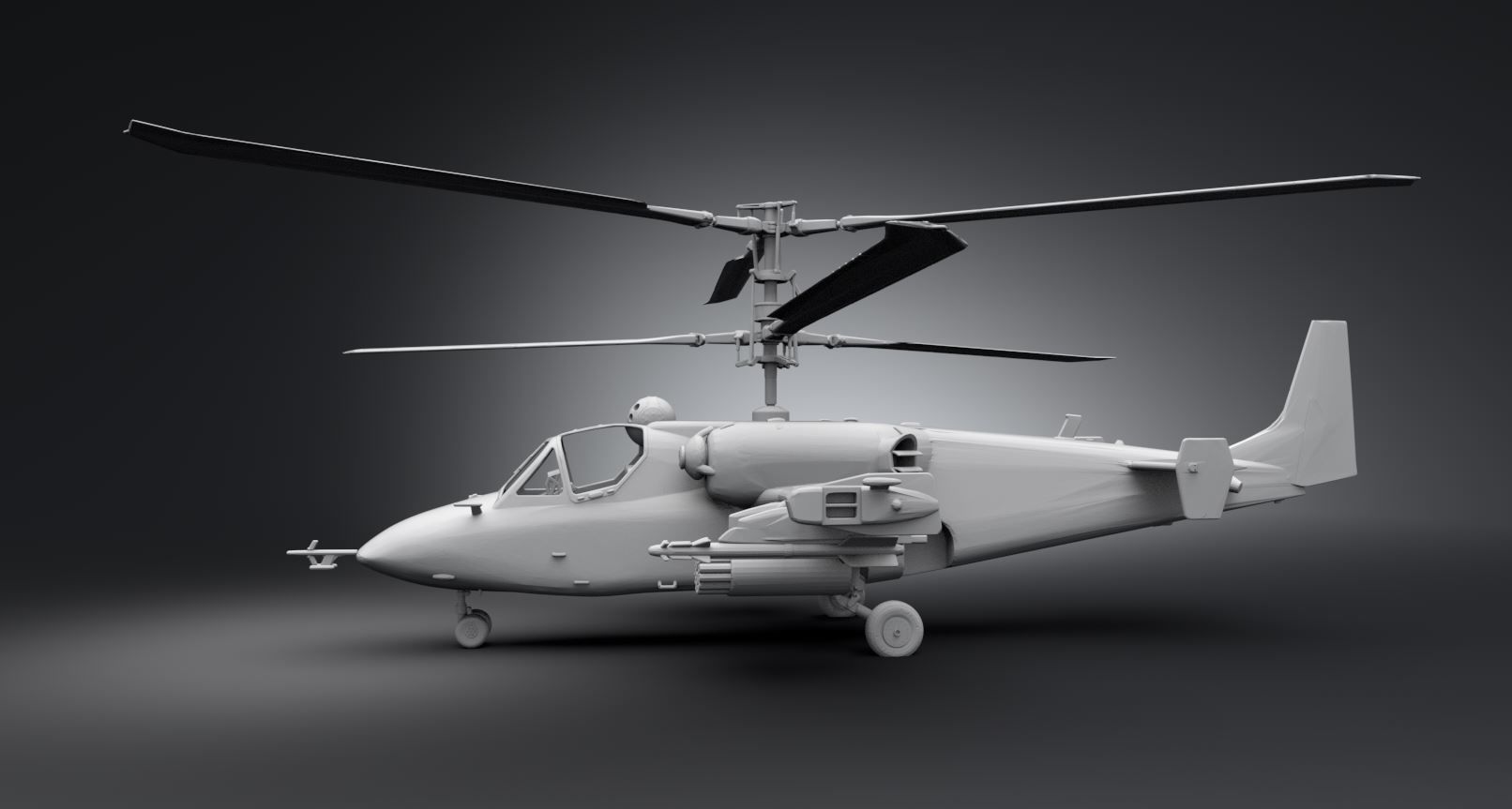 Kamov Ka 52 Scale model 3D model 3D printable | CGTrader