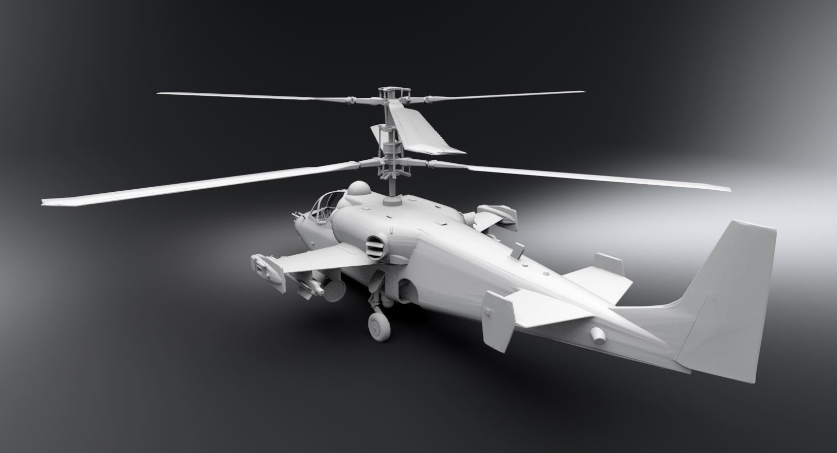 Kamov Ka 52 Scale model 3D model 3D printable | CGTrader