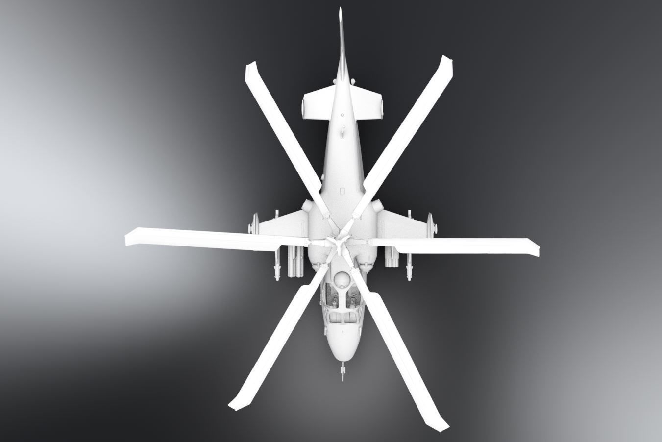 Kamov Ka 52 Scale model 3D model 3D printable | CGTrader