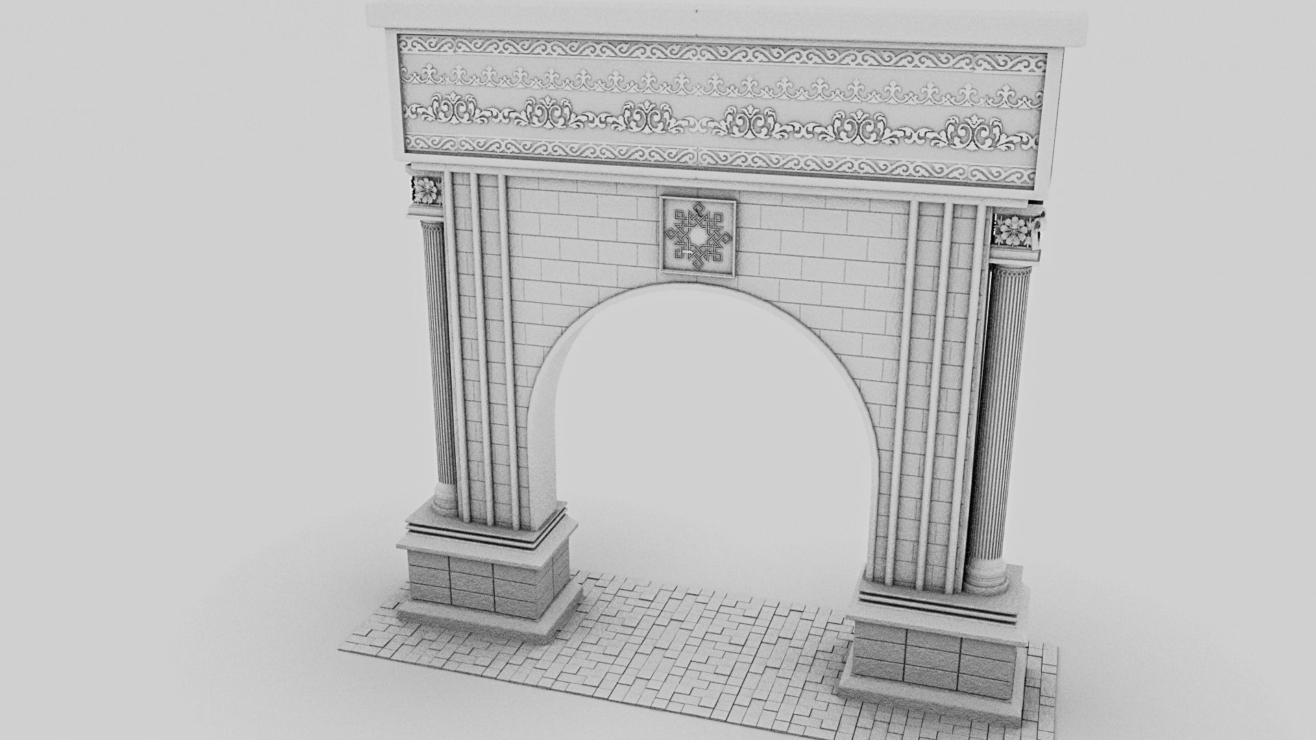 3D model Medieval Gate Entrance VR / AR / low-poly | CGTrader