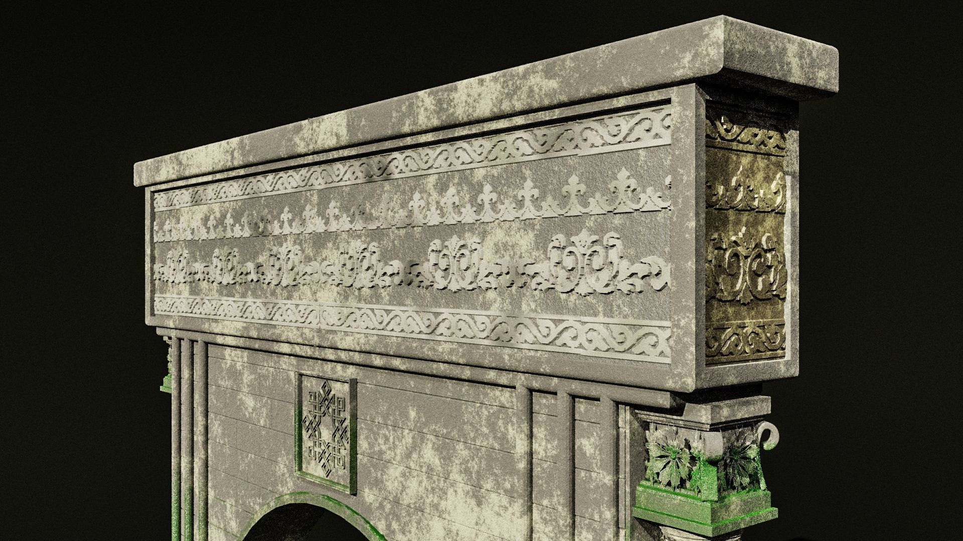 3D model Medieval Gate Entrance VR / AR / low-poly | CGTrader