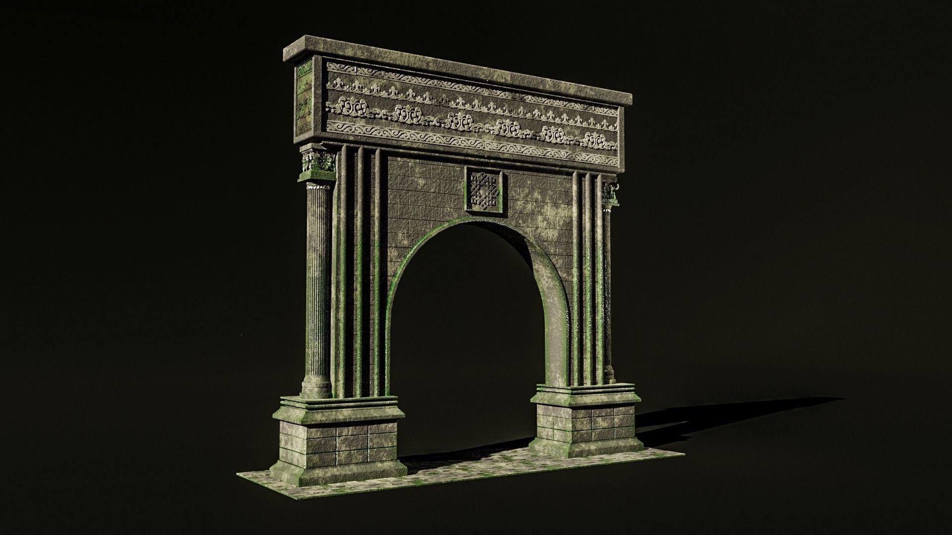 3D model Medieval Gate Entrance VR / AR / low-poly | CGTrader