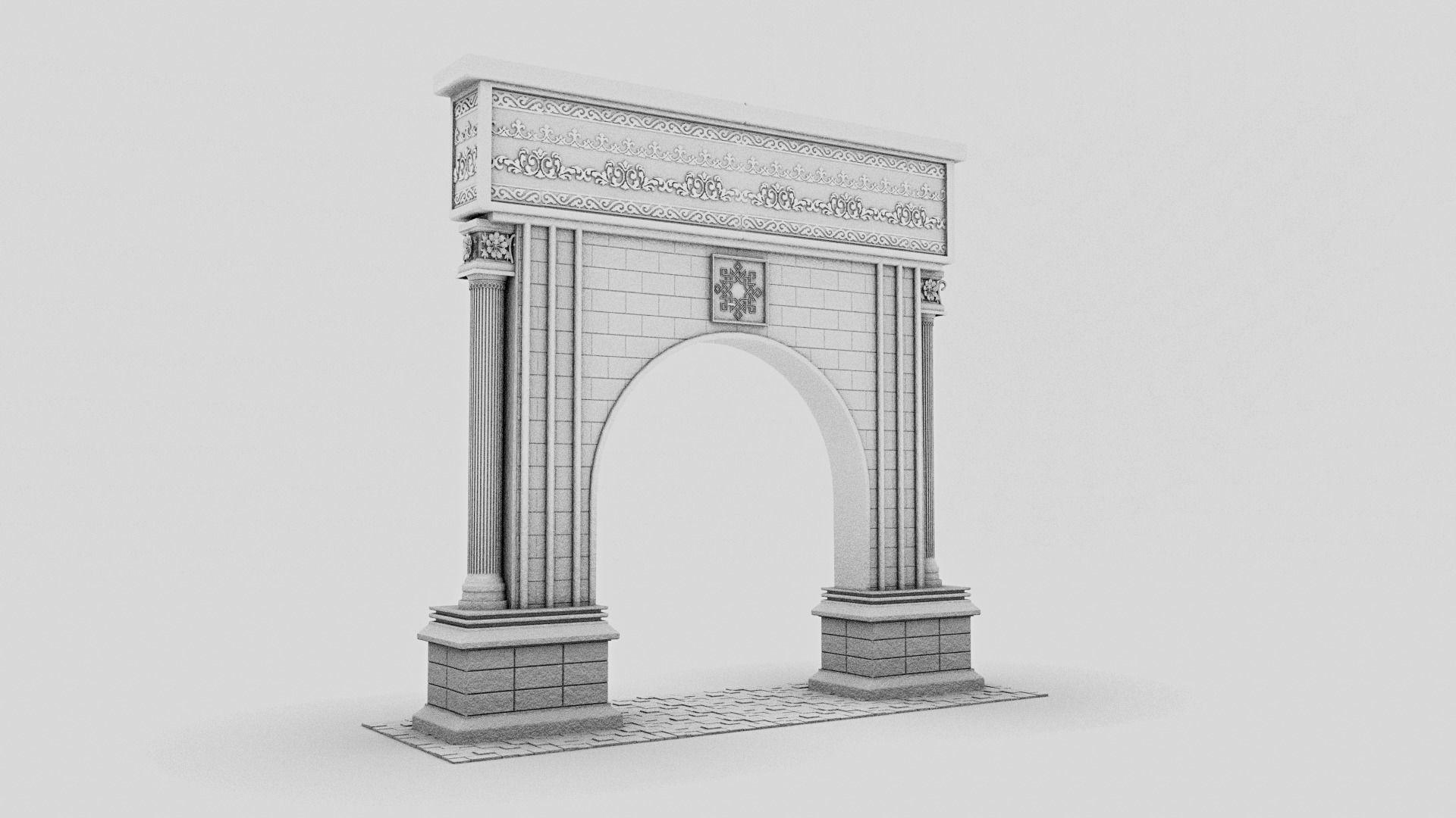 3D model Medieval Gate Entrance VR / AR / low-poly | CGTrader