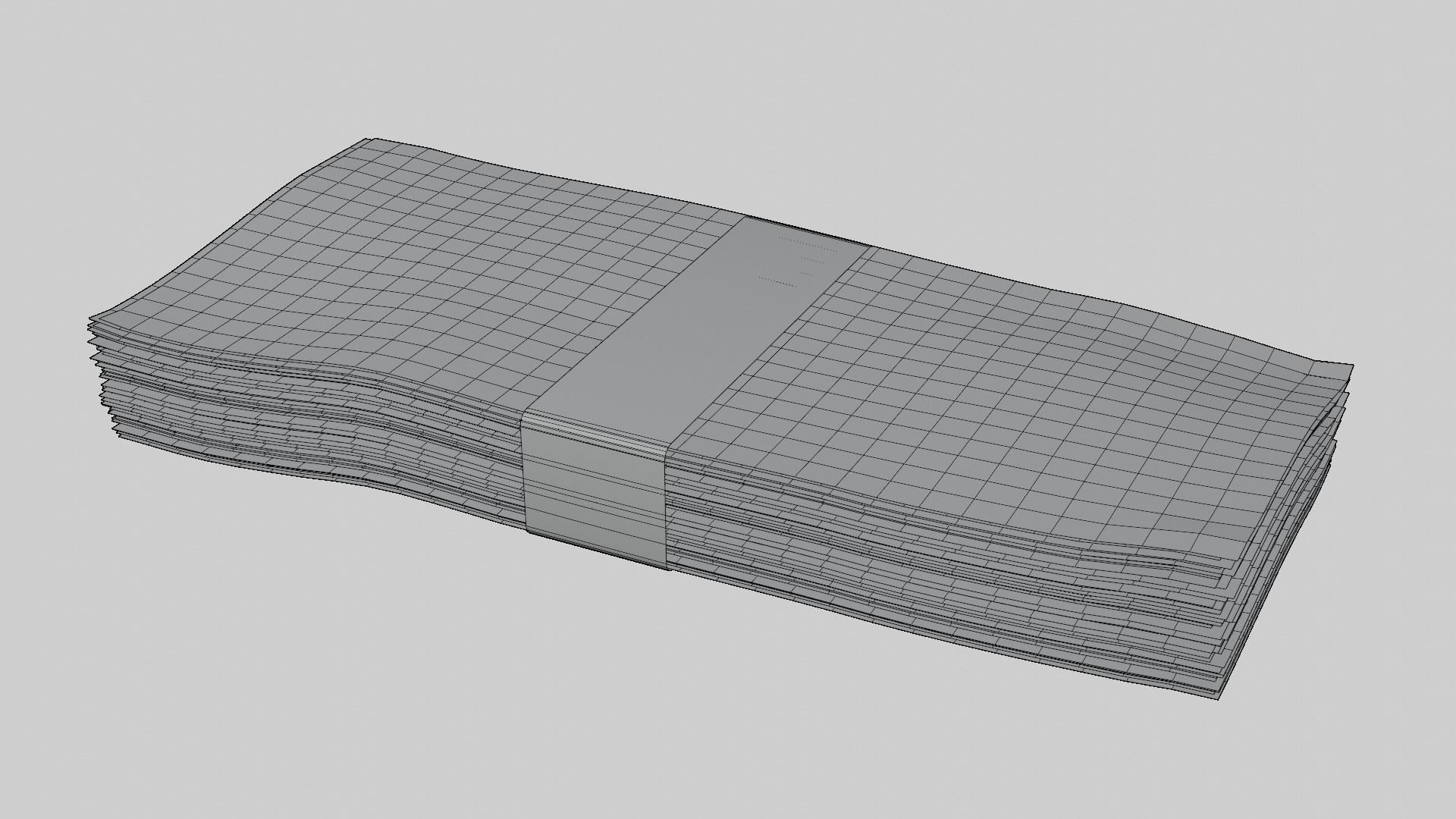 stack of money 3D model | CGTrader