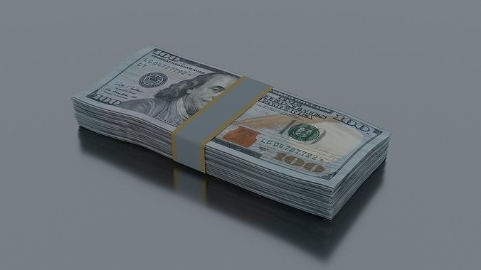 stack of money 3D model | CGTrader