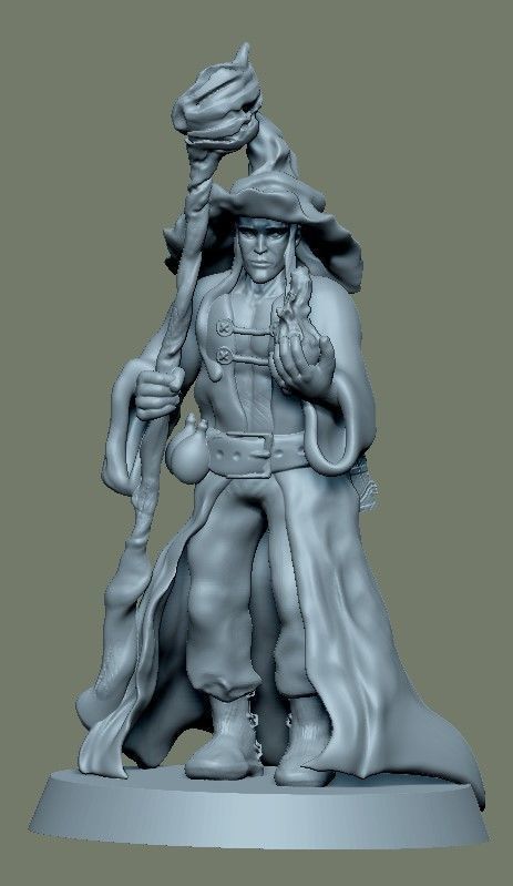 Wizard - Sorcerer 3d Design DND Fantasy Table top Games 3D model | CGTrader