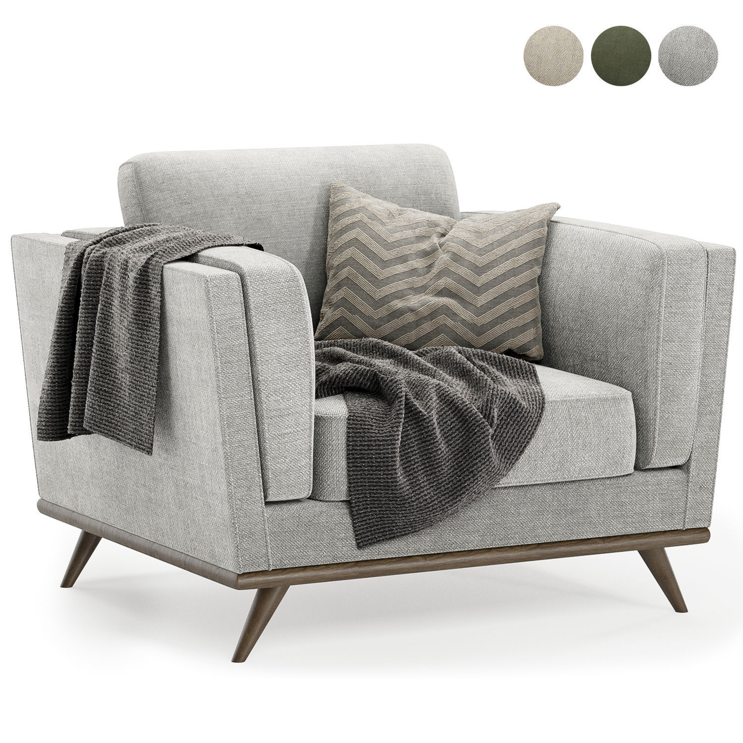 Timber Olio arm chair 3D model | CGTrader