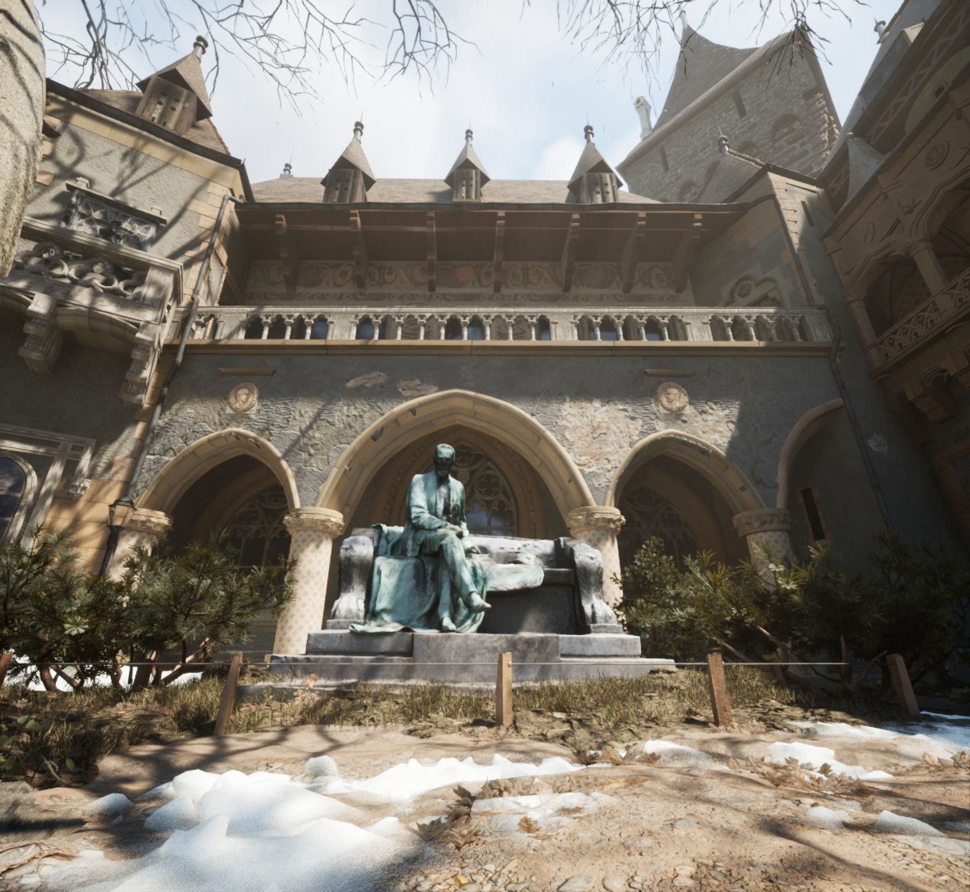 Karolyi Sandor counts statue 3D model | CGTrader