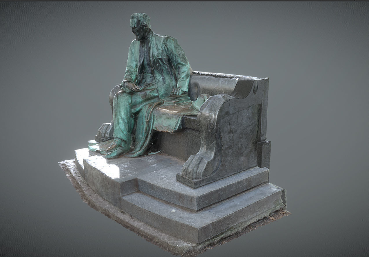 Karolyi Sandor counts statue 3D model | CGTrader