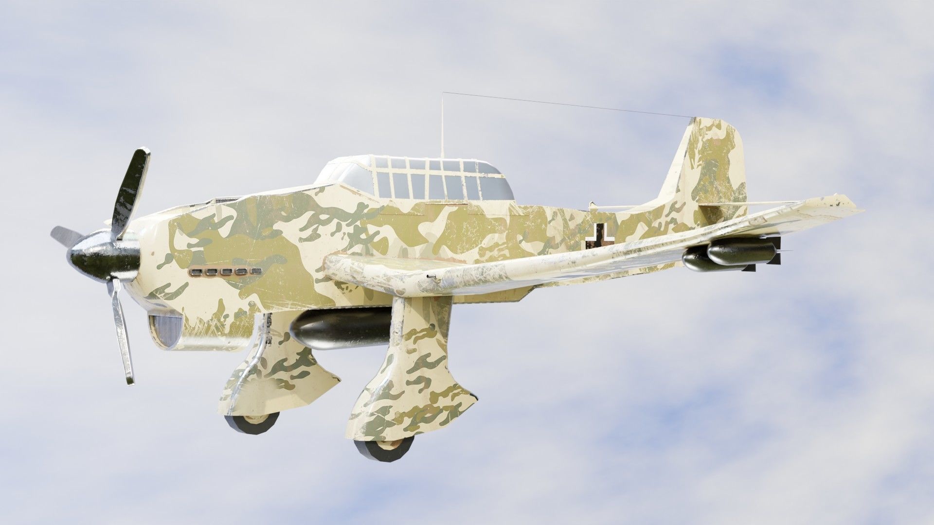 3D model Junkers Ju-87 Stuka VR / AR / low-poly | CGTrader