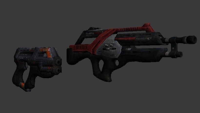 Hitech gun 3D model | CGTrader