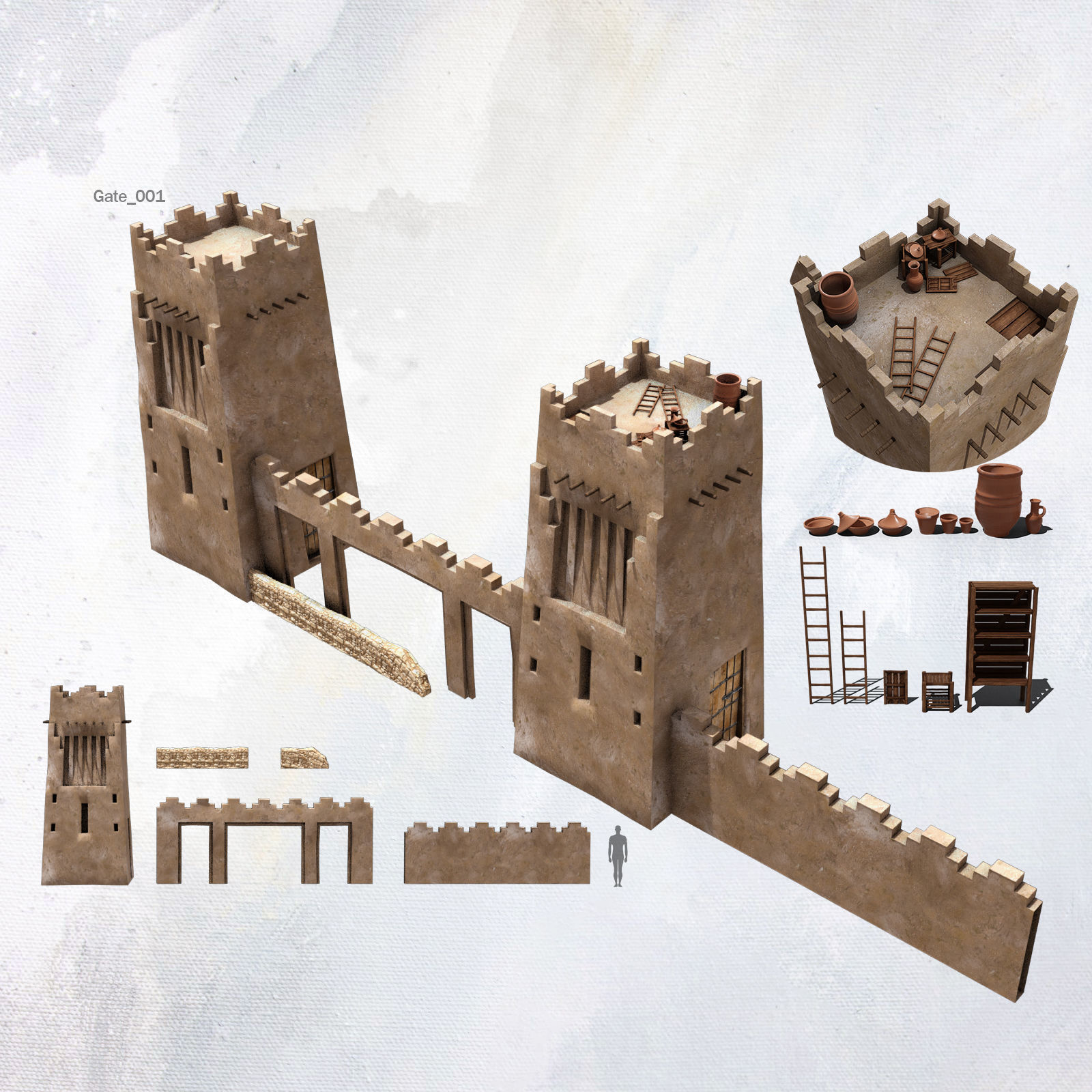 North Africa Middle East Berber buildings 3d models 3D model | CGTrader