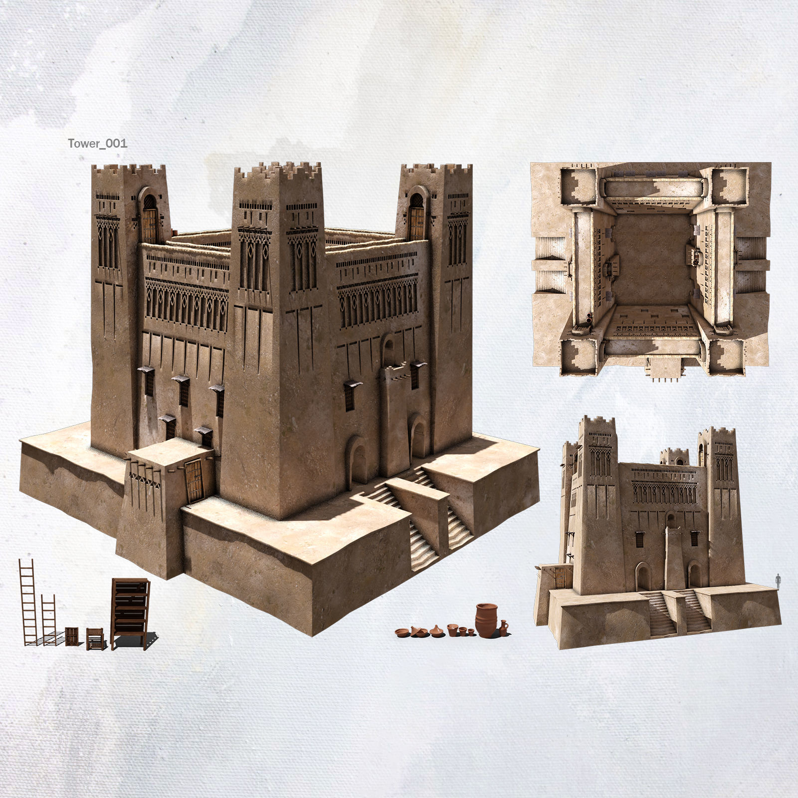 North Africa Middle East Berber buildings 3d models 3D model | CGTrader