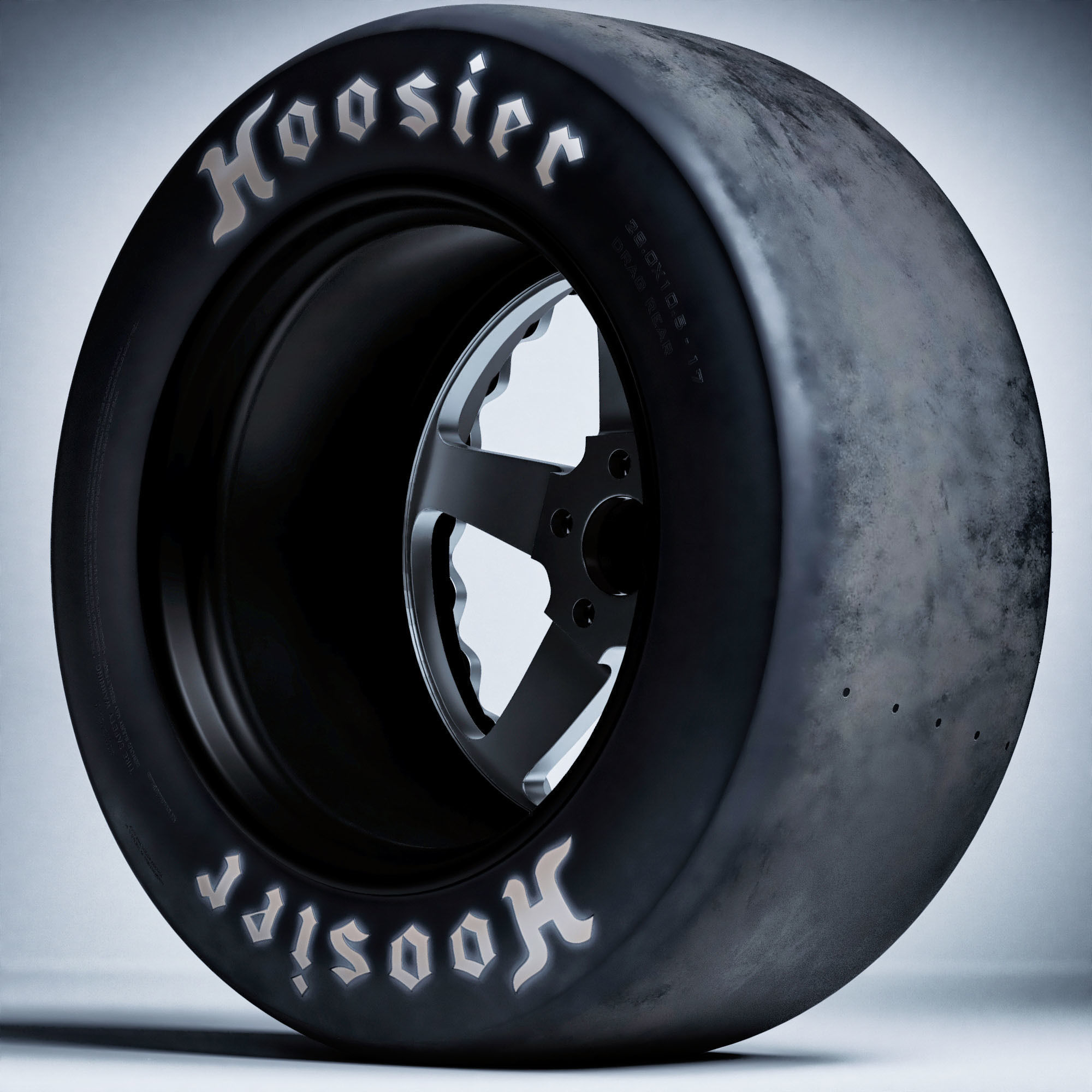 3D model Hoosier Tire Weld Wheels Ventura Drag racing package VR / AR ...