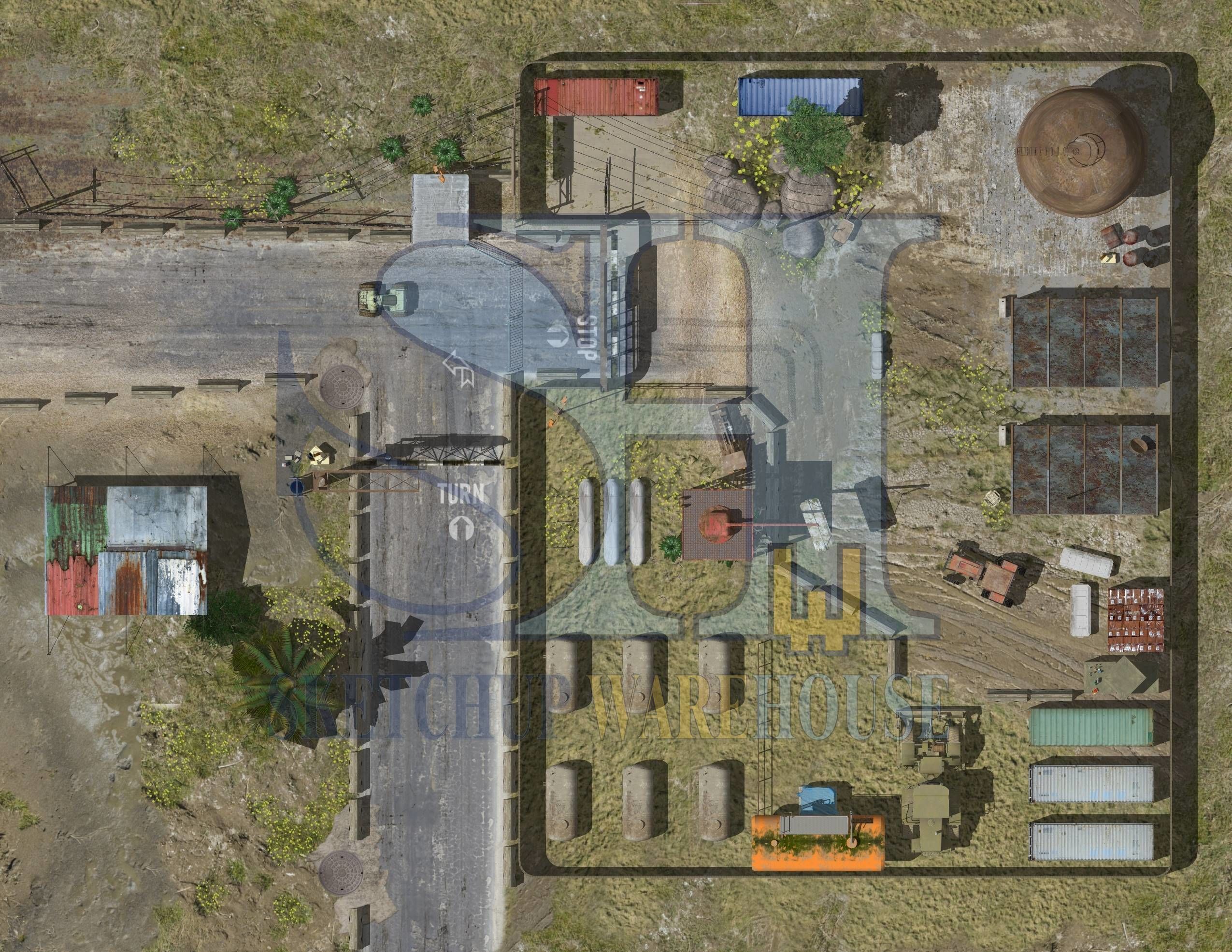 3D model Outpost MAP VR / AR / low-poly | CGTrader