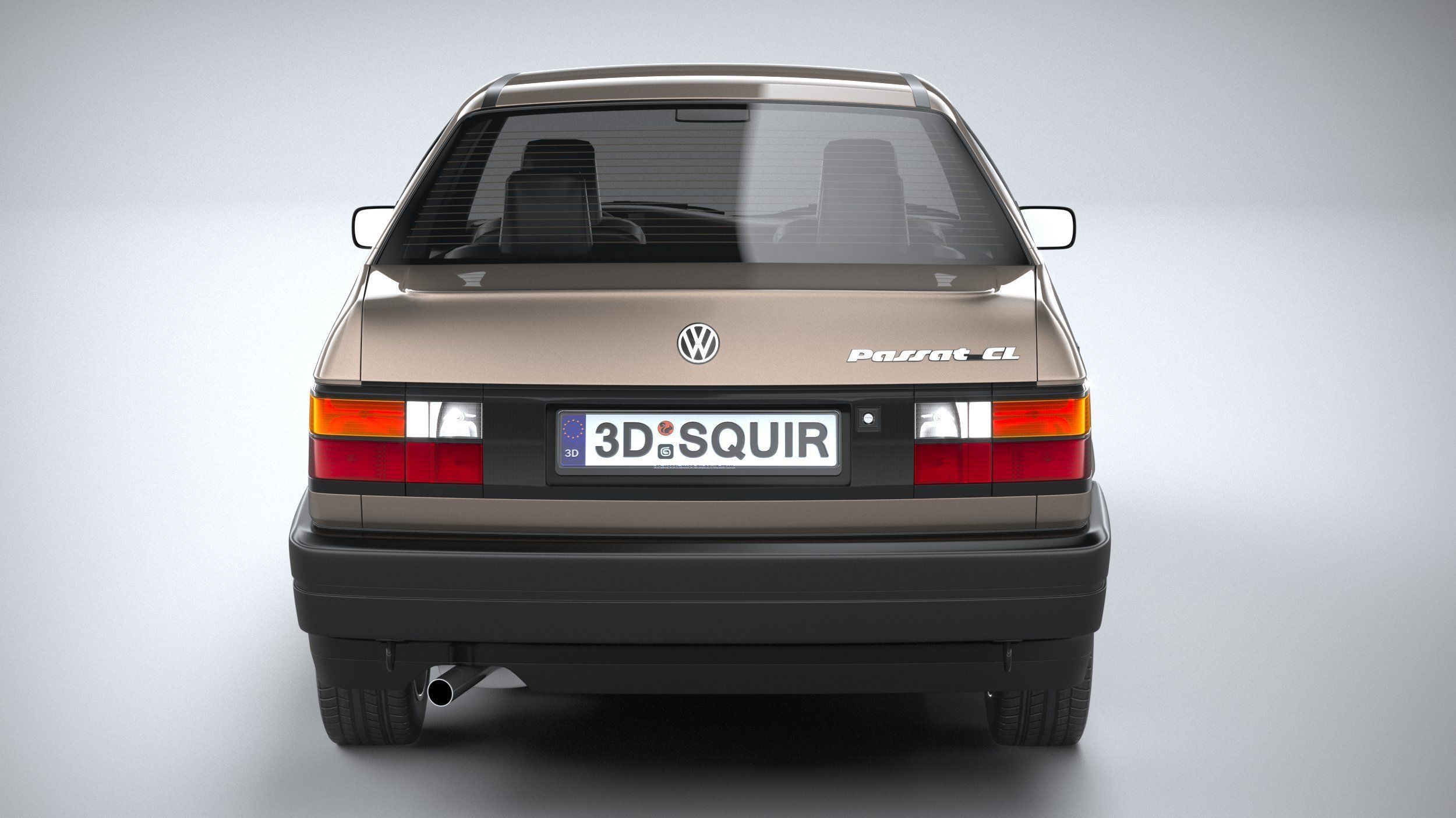 Volkswagen Passat B3 sedan 3D model | CGTrader