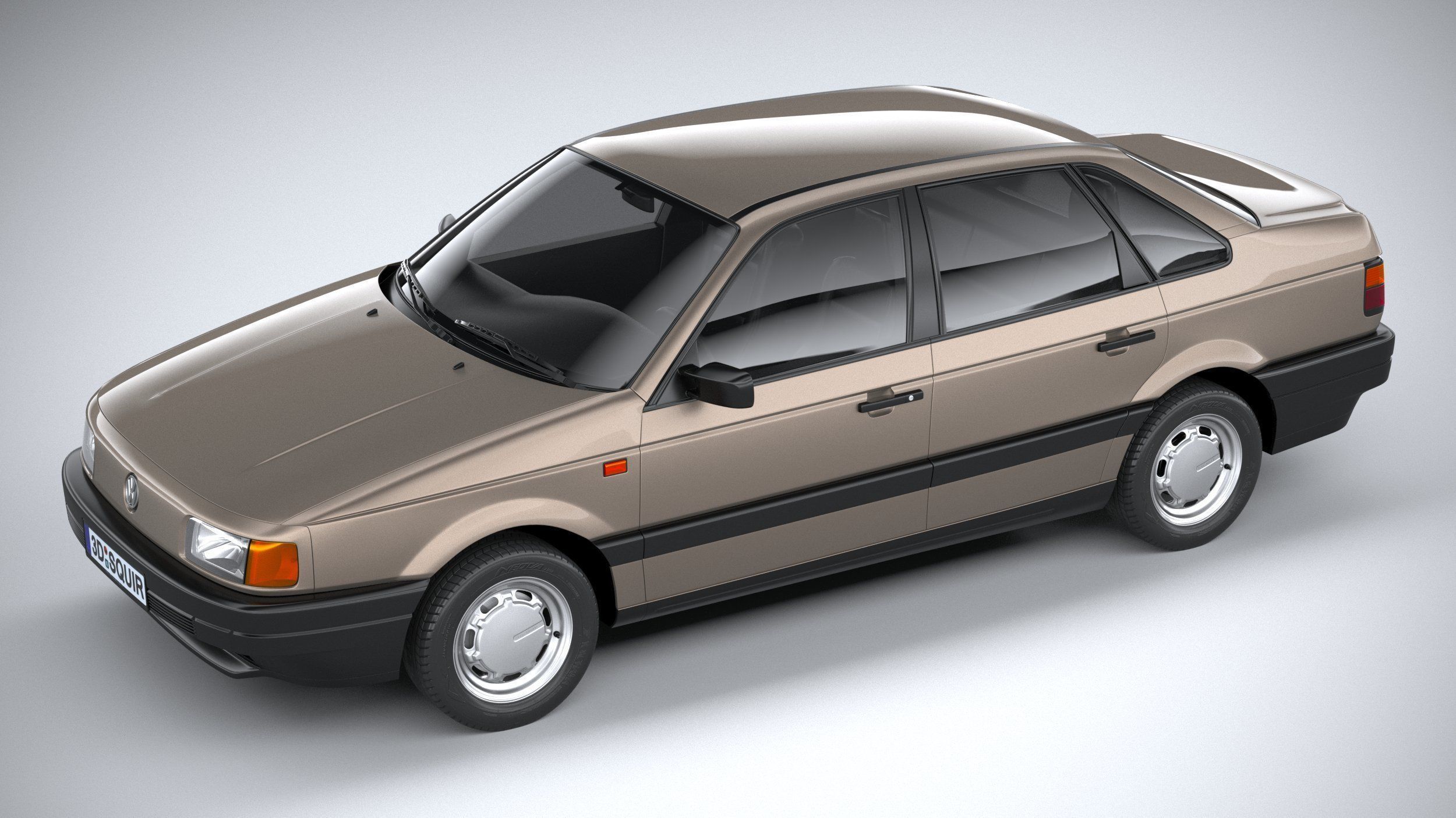 Volkswagen Passat B3 sedan 3D model | CGTrader