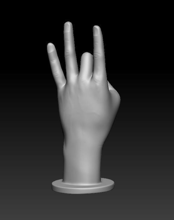 ASL numbers from 1 to 10 3D model 3D printable | CGTrader