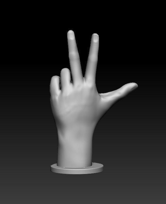 ASL numbers from 1 to 10 3D model 3D printable | CGTrader