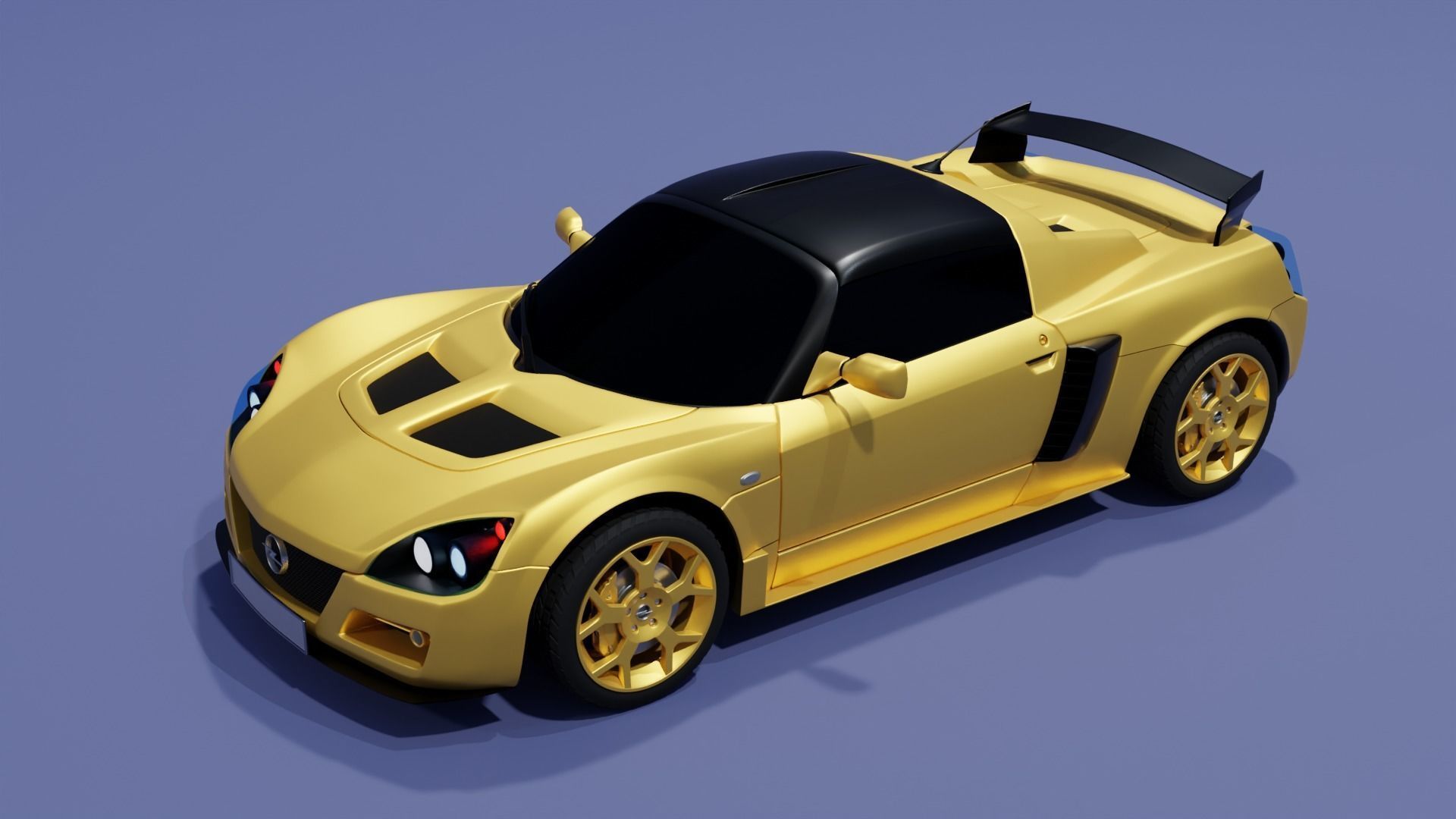 Opel Speedster racing car free VR / AR / low-poly 3D model | CGTrader