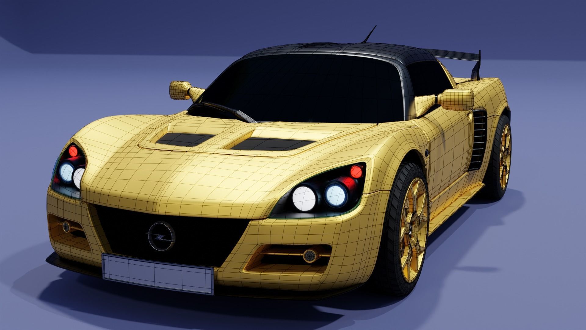 Opel Speedster racing car free VR / AR / low-poly 3D model | CGTrader