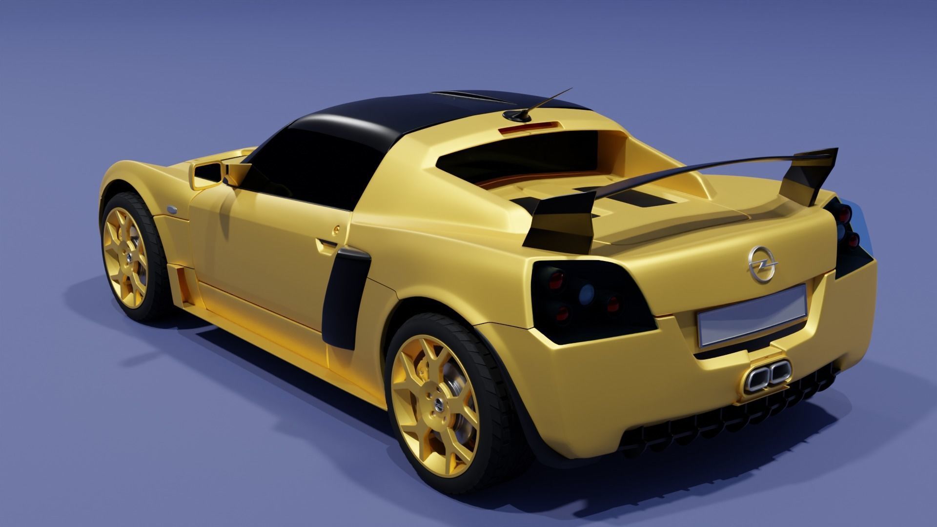 Opel Speedster racing car free VR / AR / low-poly 3D model | CGTrader