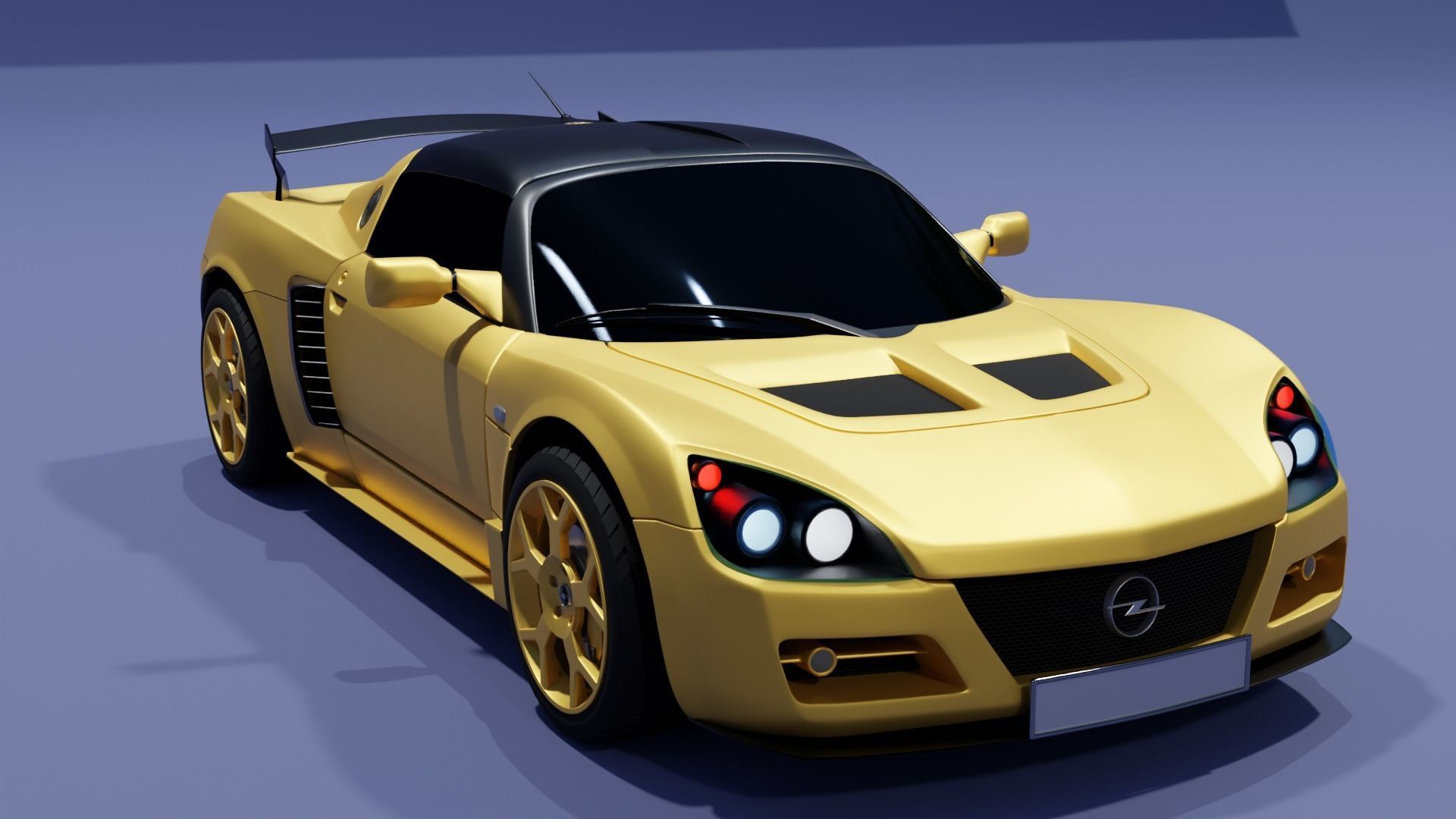 Opel Speedster racing car free VR / AR / low-poly 3D model | CGTrader