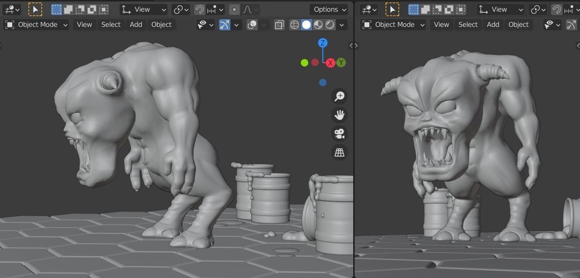 DOOM DEMON - PINKY 3D model animated rigged | CGTrader