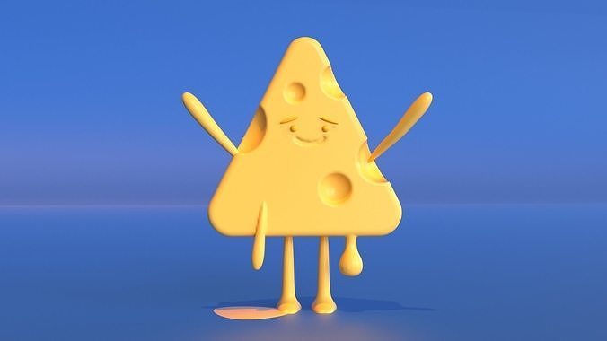 Cheese character 3D model | CGTrader