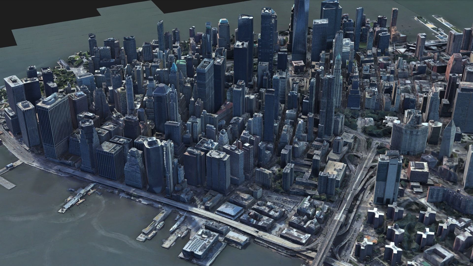New York City Map Zone Building 3D model | CGTrader