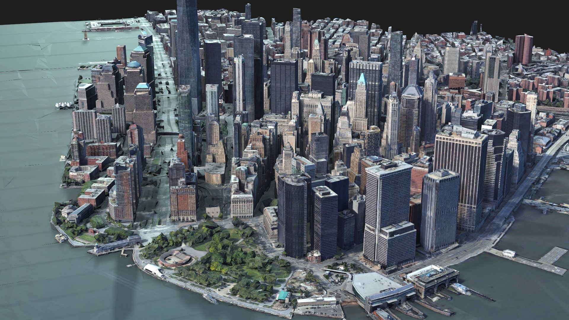 New York City Map Zone Building 3D model | CGTrader
