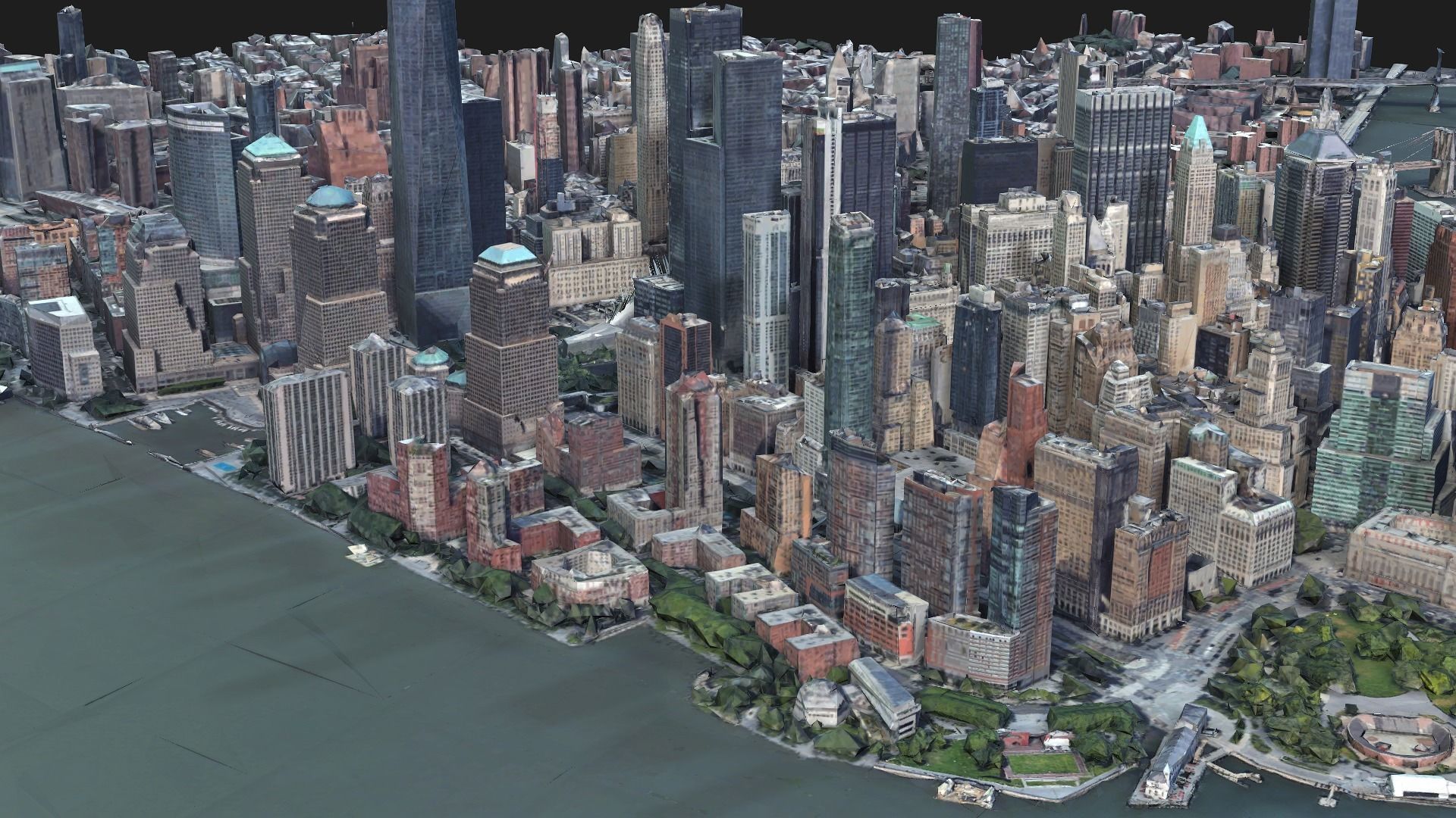 New York City Map Zone Building 3D model | CGTrader