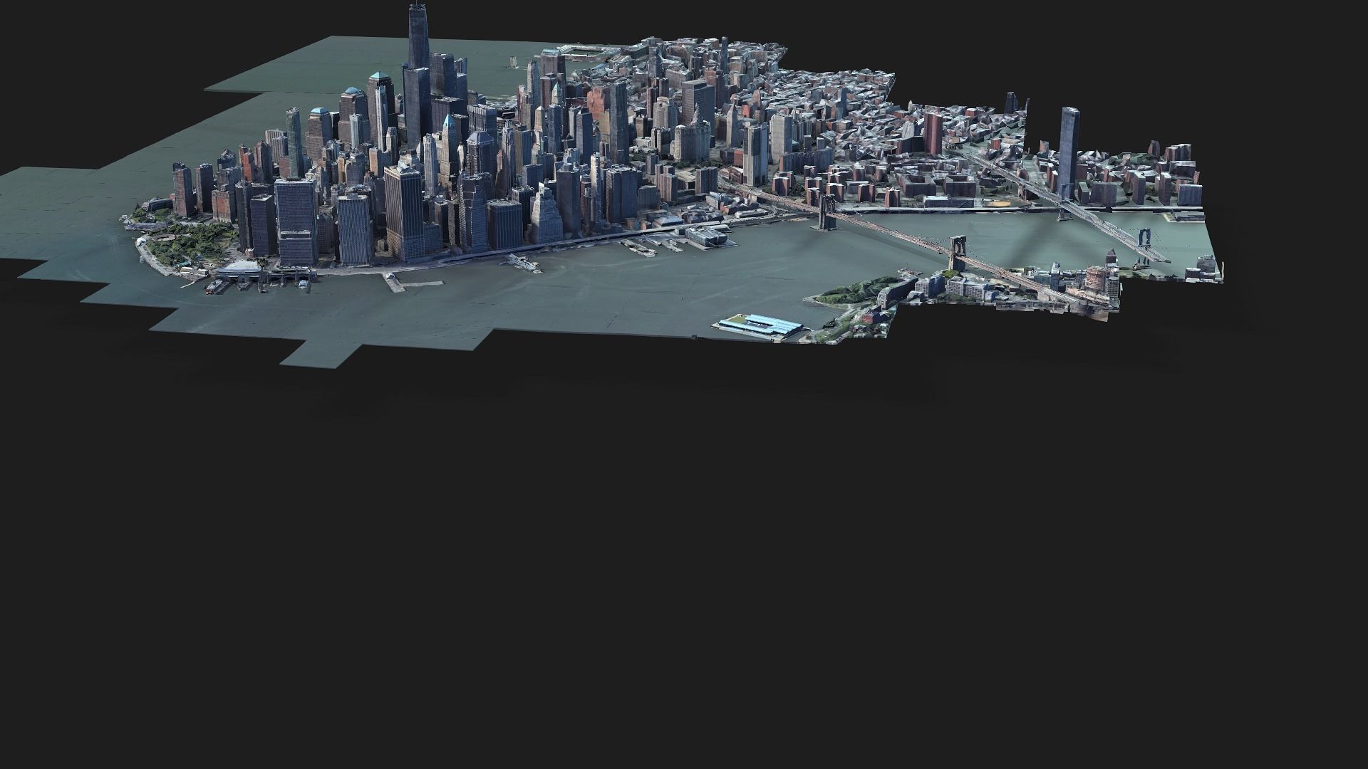 New York City Map Zone Building 3D model | CGTrader