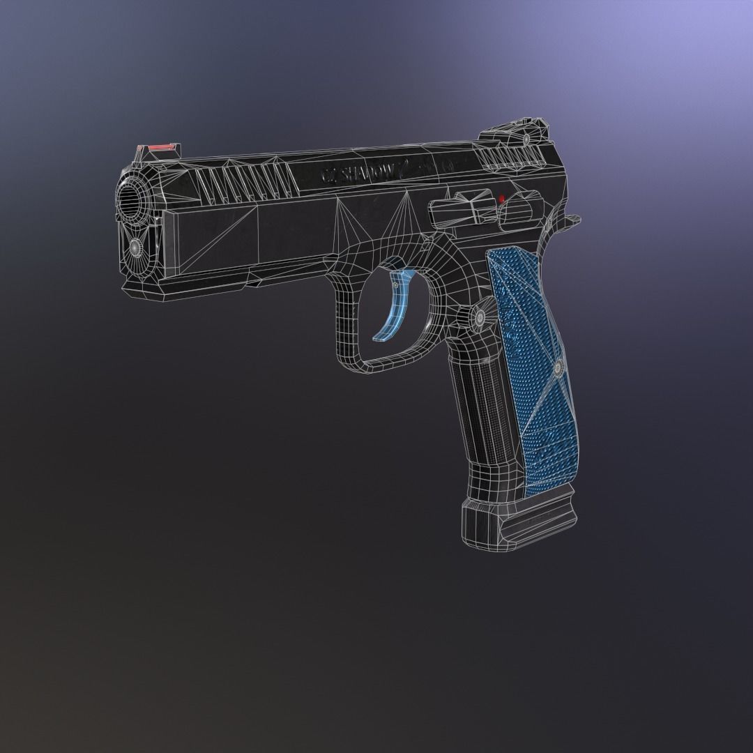 3D model CZ Shadow 2 Pistol Game Ready VR / AR / low-poly | CGTrader