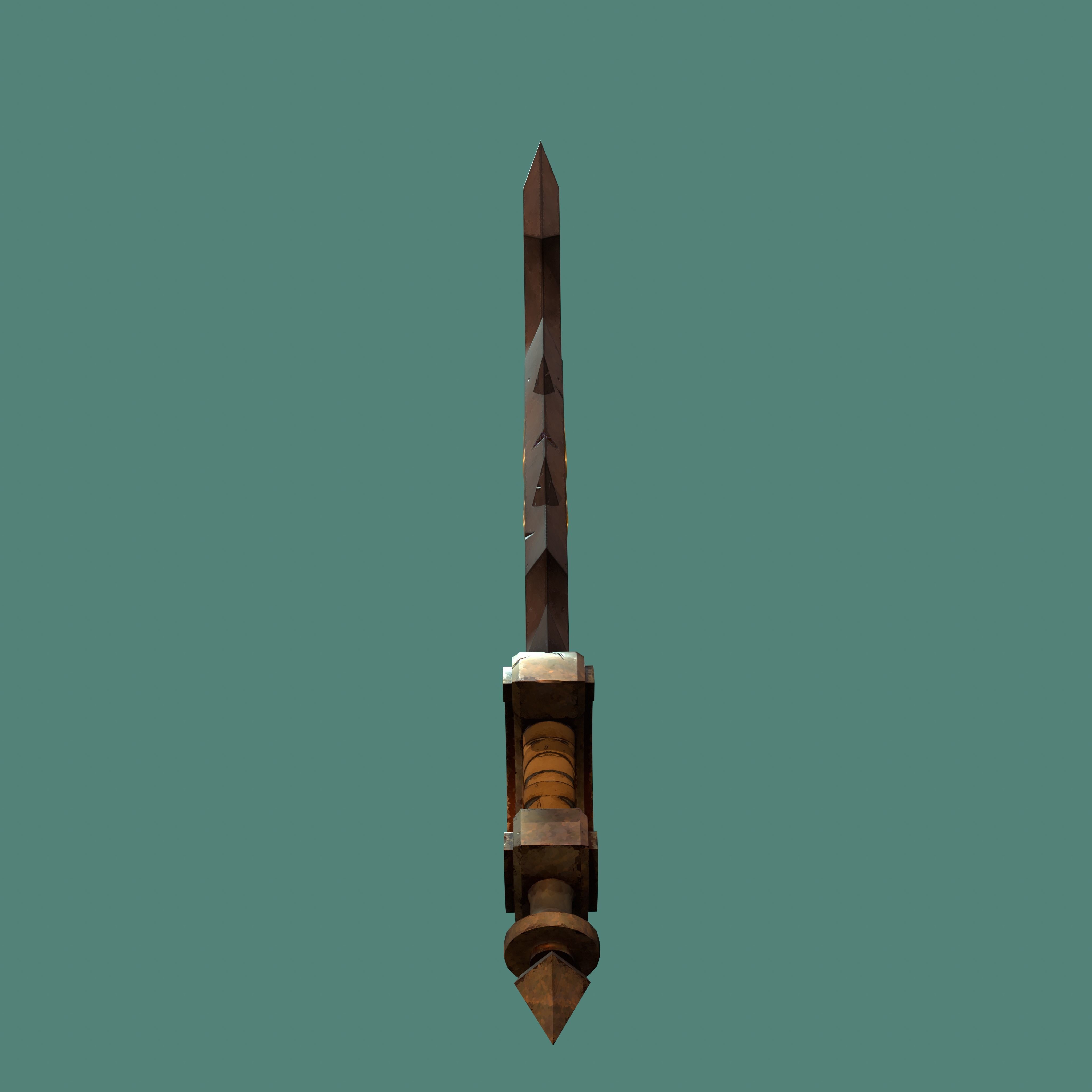 3D model Game-Ready Stylized Rune Sword VR / AR / low-poly | CGTrader