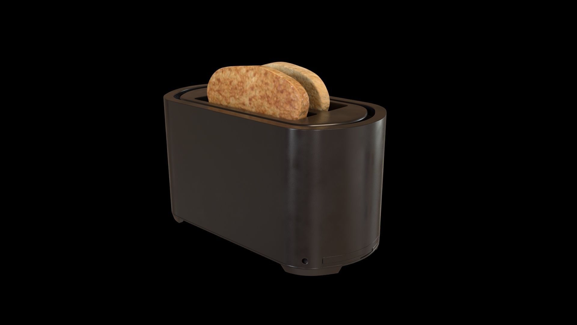 3D model Two Slice Extra Wide Toaster VR / AR / low-poly | CGTrader