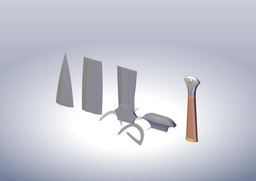 SAM SWORD 3D model 3D printable | CGTrader