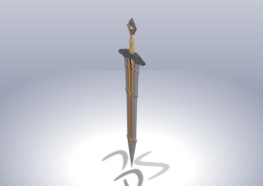 REGAL SWORD 3D model 3D printable | CGTrader